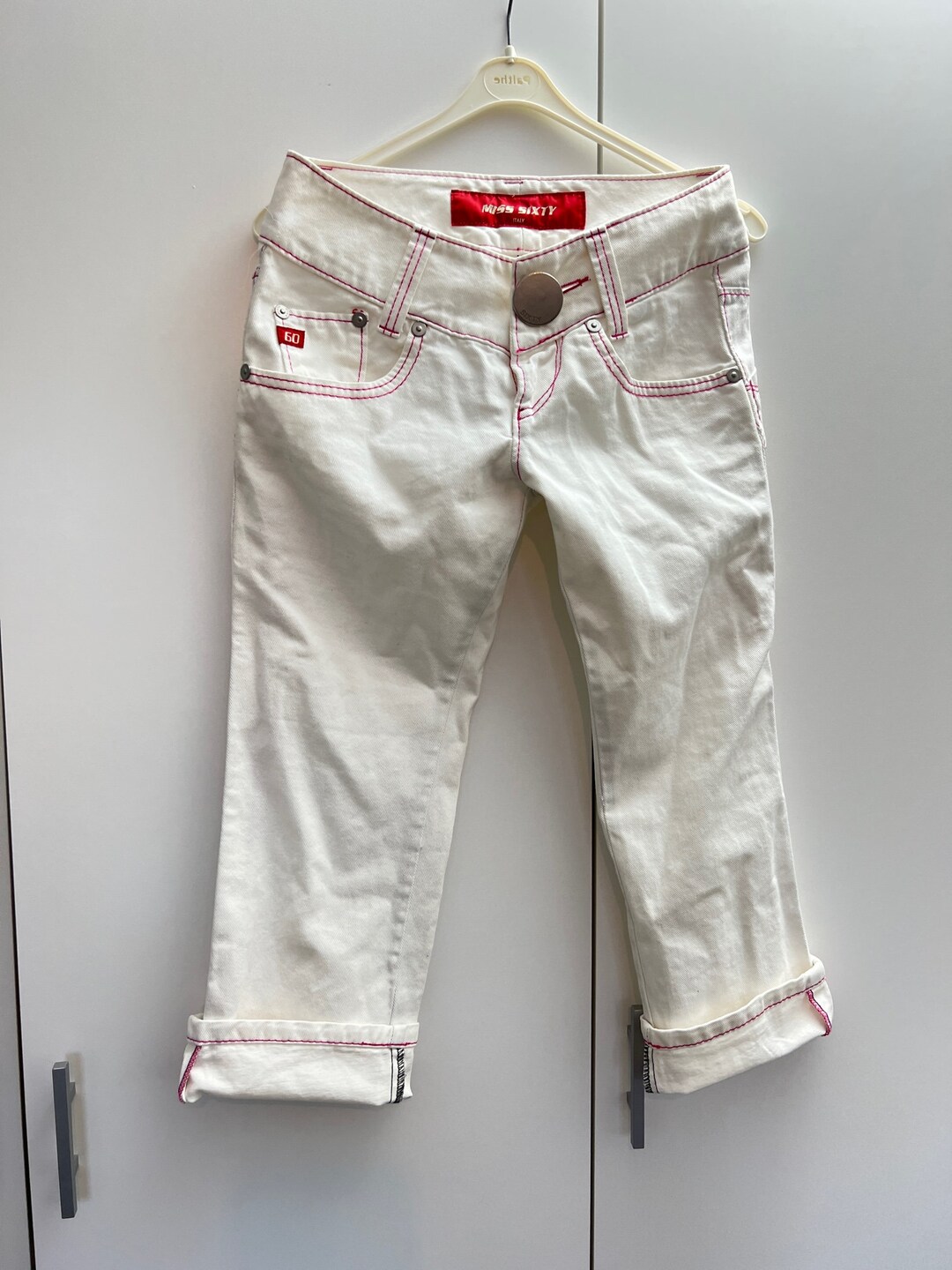 Miss Sixty Vintage '90s Capri Jeans White Pants NEW With TAG - Etsy