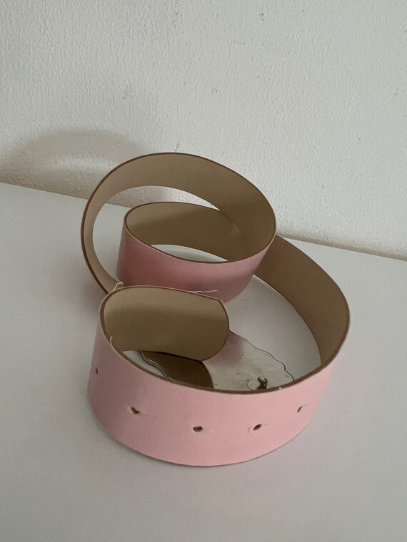 Pin Up Pink Retro Sixties style belt '90 vintage - Gem