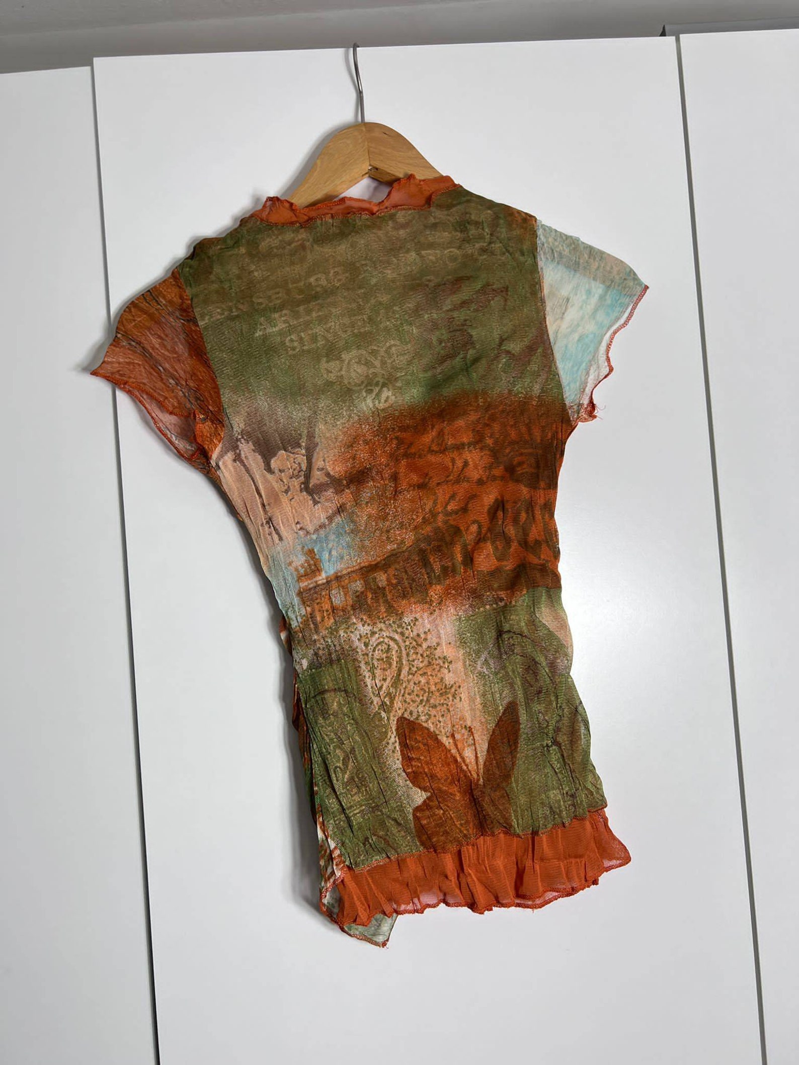 Art Graphic Mesh Top S90 - Etsy