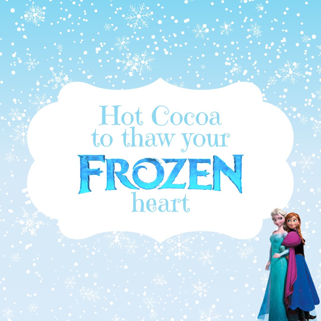 Frozen Party Labels Frozen Food Labels - Etsy Australia