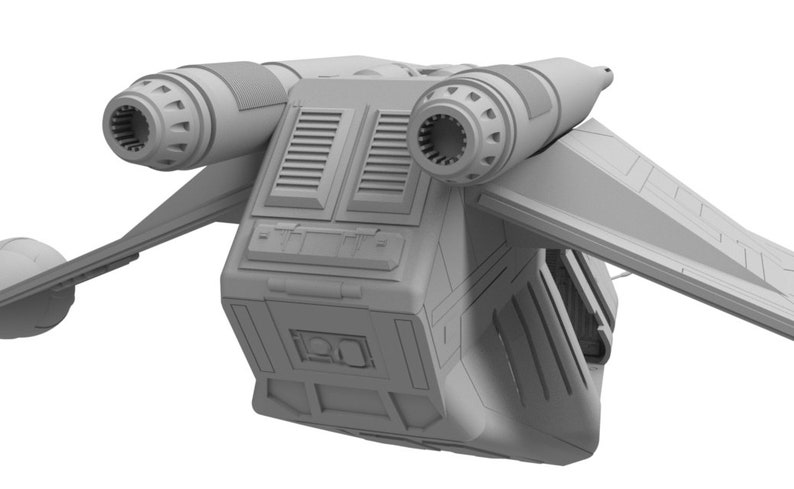 Republic Gunship STL Files star Wars Legion Scale - Etsy Denmark