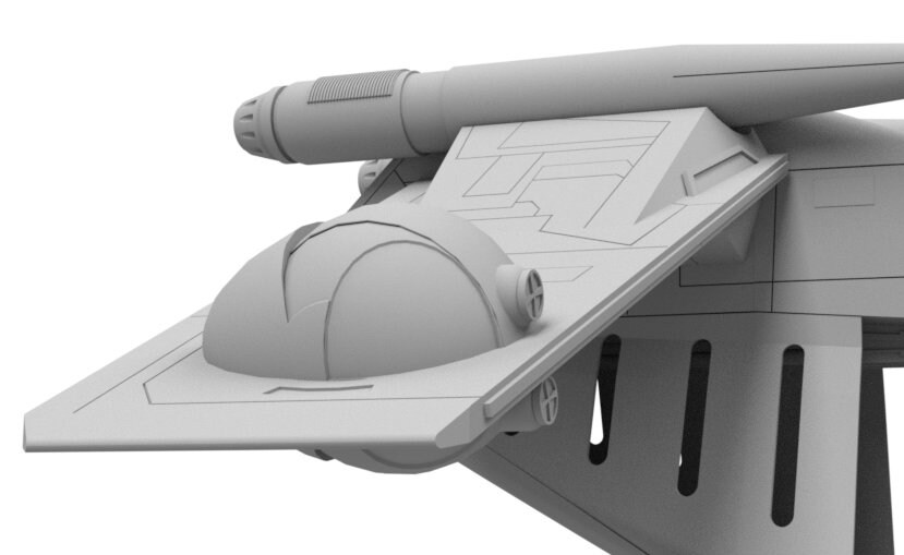 Republic Gunship STL Files star Wars Legion Scale - Etsy