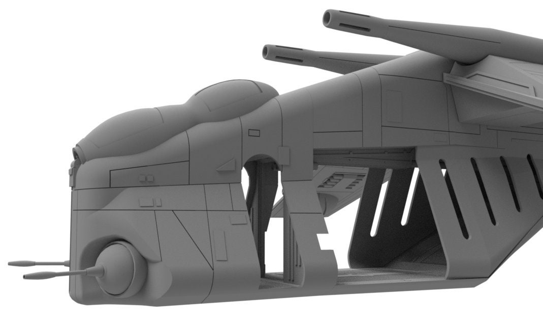 Republic Gunship STL Files star Wars Legion Scale - Etsy