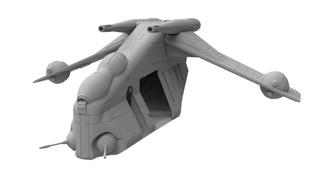 Star Wars Papercraft Gunship