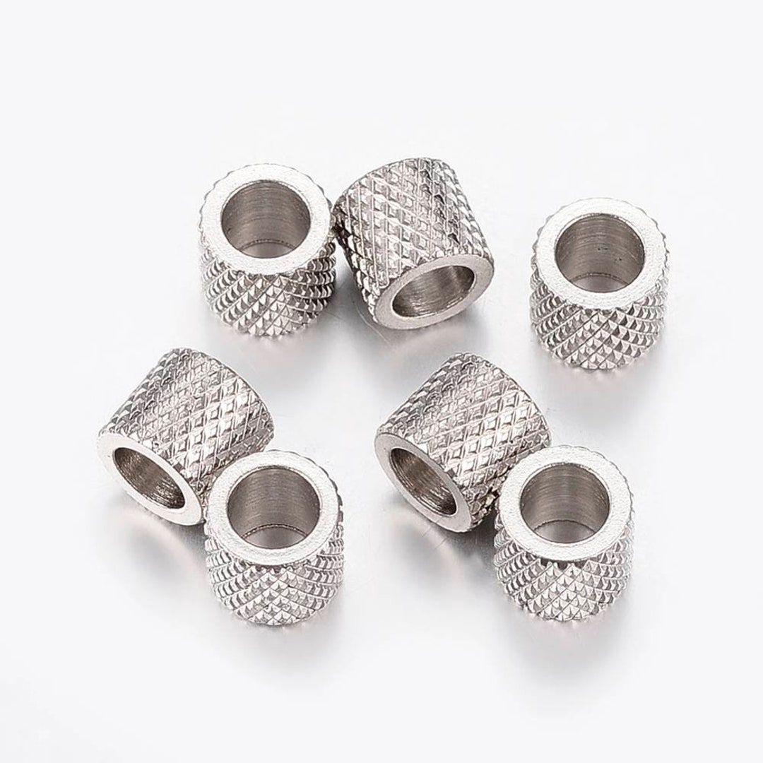 304 Stainless Steel Column Separator Beads. 5mm. Pack of 10. - Etsy