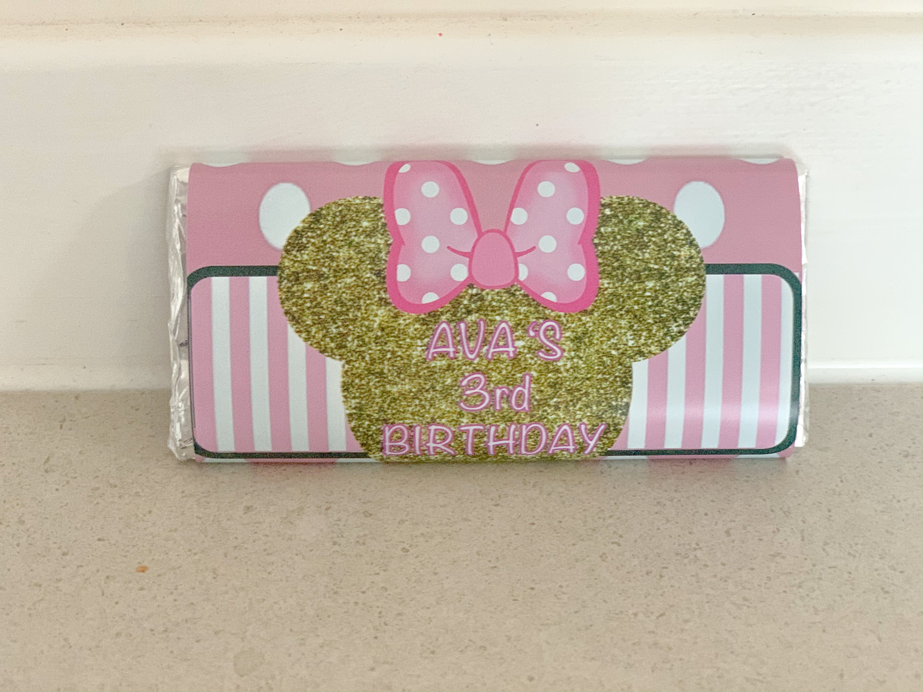 Minnie Mouse Chocolate Wraps X10 - Etsy UK