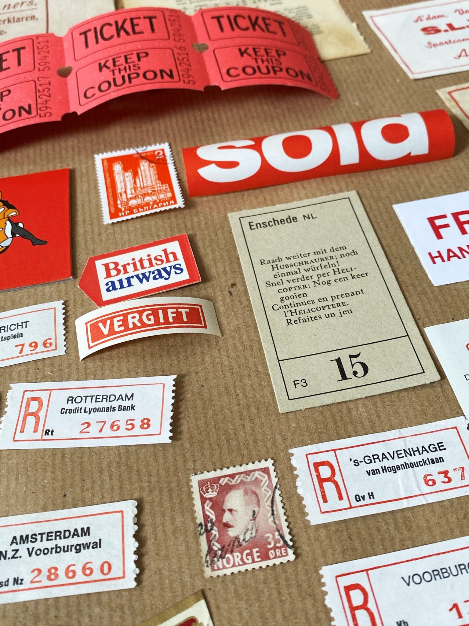 Vintage Original RED Ephemera Paper Pack 45 Items// | Etsy