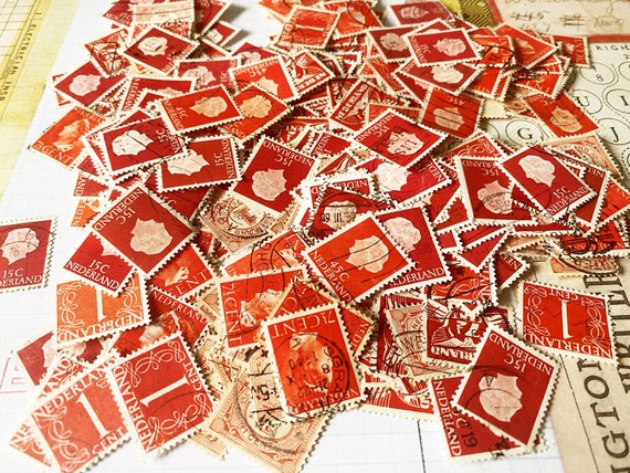 mixed set Vintage Dutch Postage Stamps Art & Collectibles Postage ...