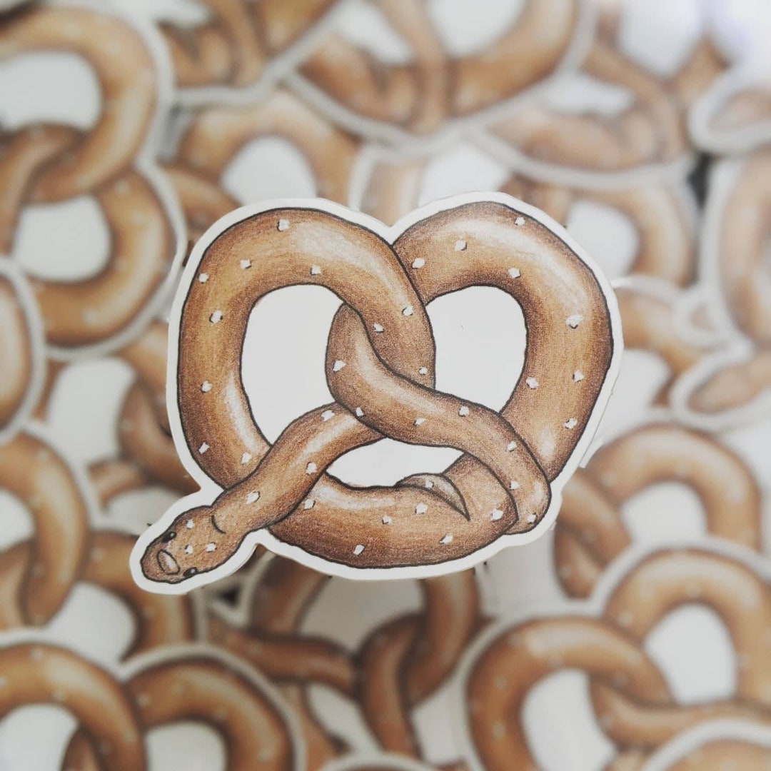 Pretzel Snake Sticker | Pretzel Sticker | Snake Sticker | Reptile ...