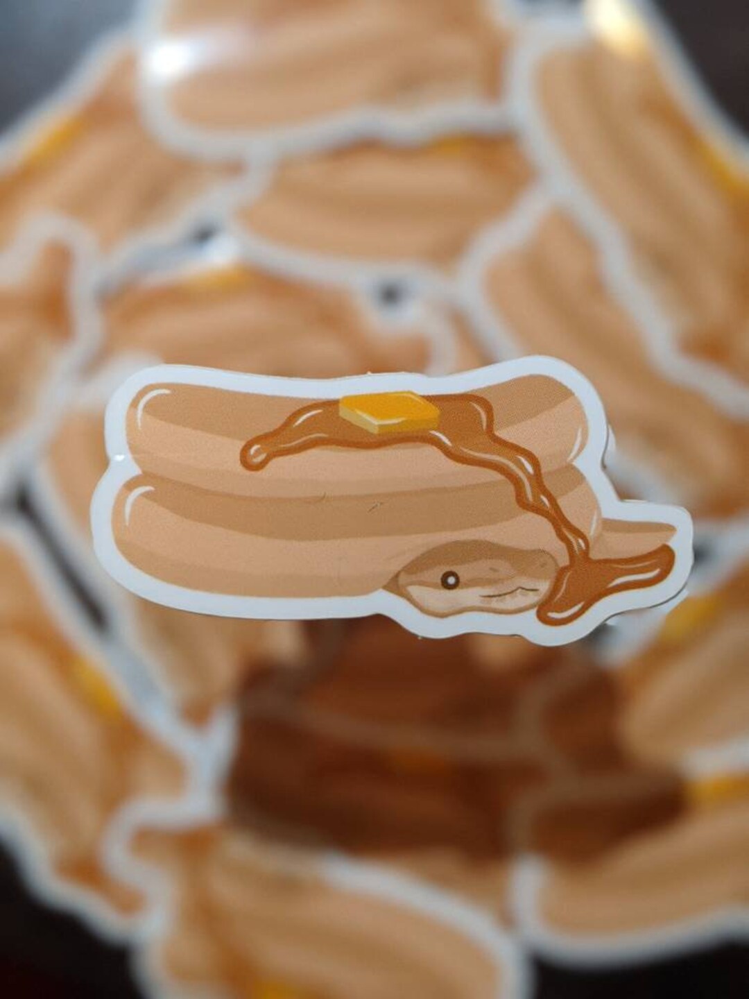 Pancake Snake Sticker | Snake Sticker | Reptile Sticker | Food Sticker ...