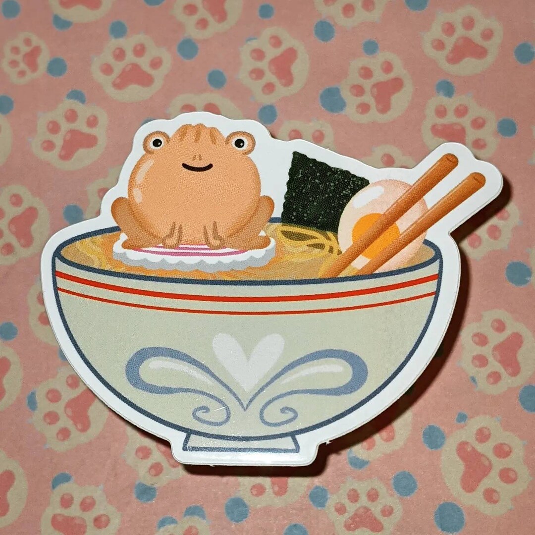Dumpling Frog Sticker| Frog Sticker | Ramen Sticker | Dumpling Sticker ...
