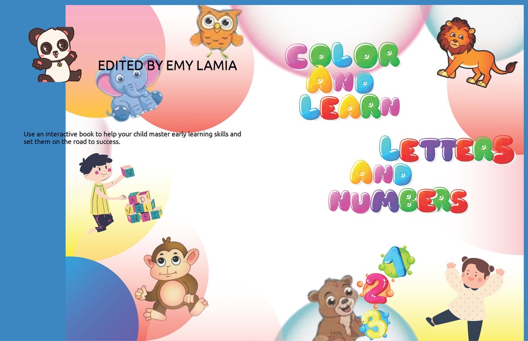 Color and Learn Letters and Numbers - Etsy