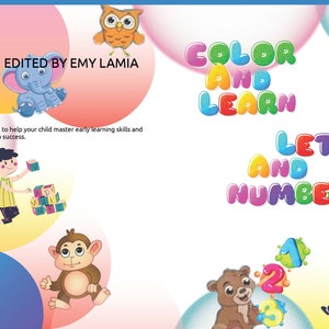 Color and Learn Letters and Numbers - Etsy