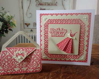 Dress Shaped Card | Etsy