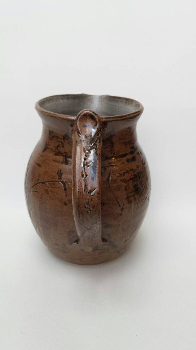 Rustic Pitcher With Scratched Decoration - Etsy