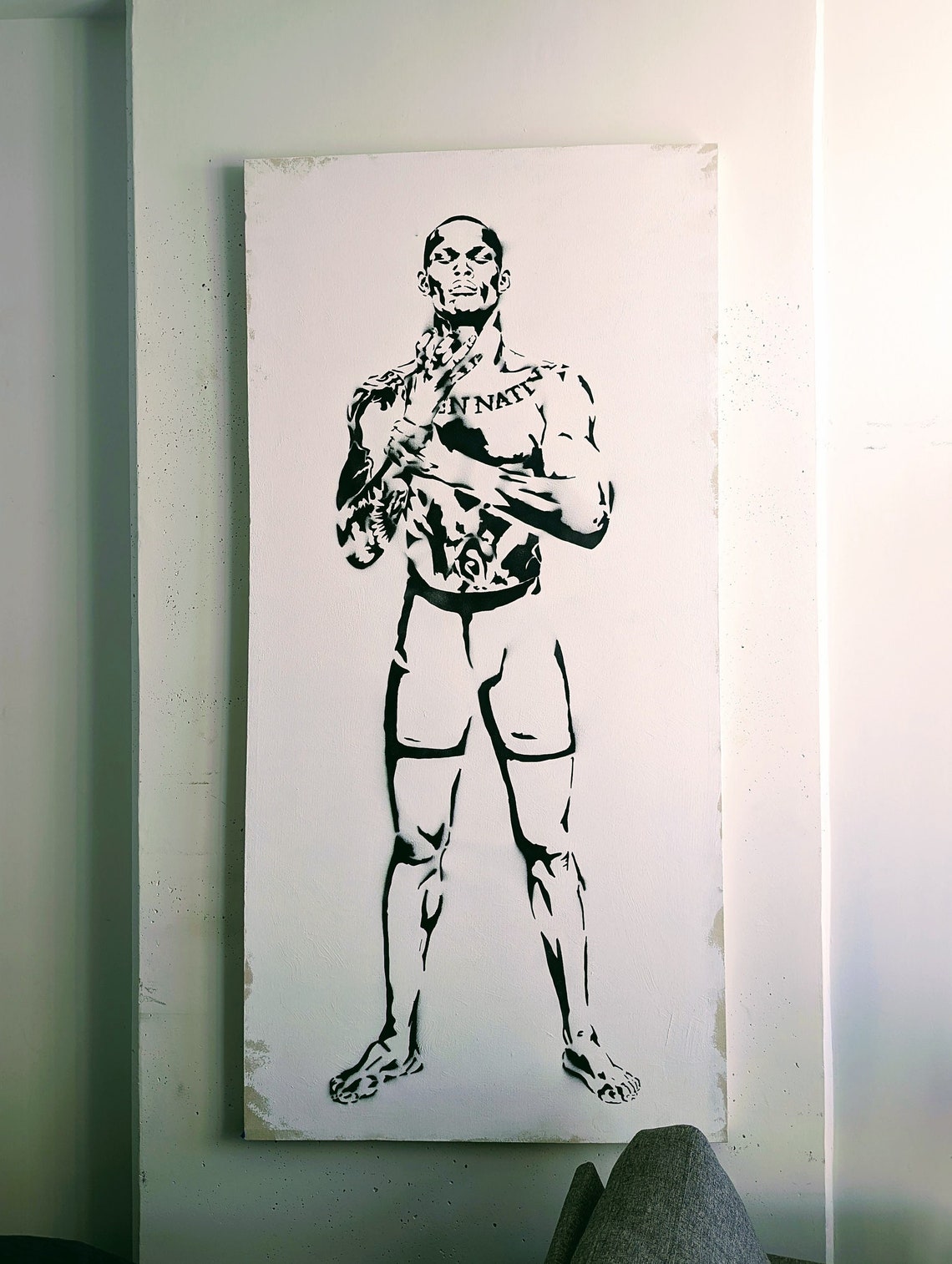 Israel Adesanya, Stylebender, UFC Extra Large Street Art Canvas - Etsy