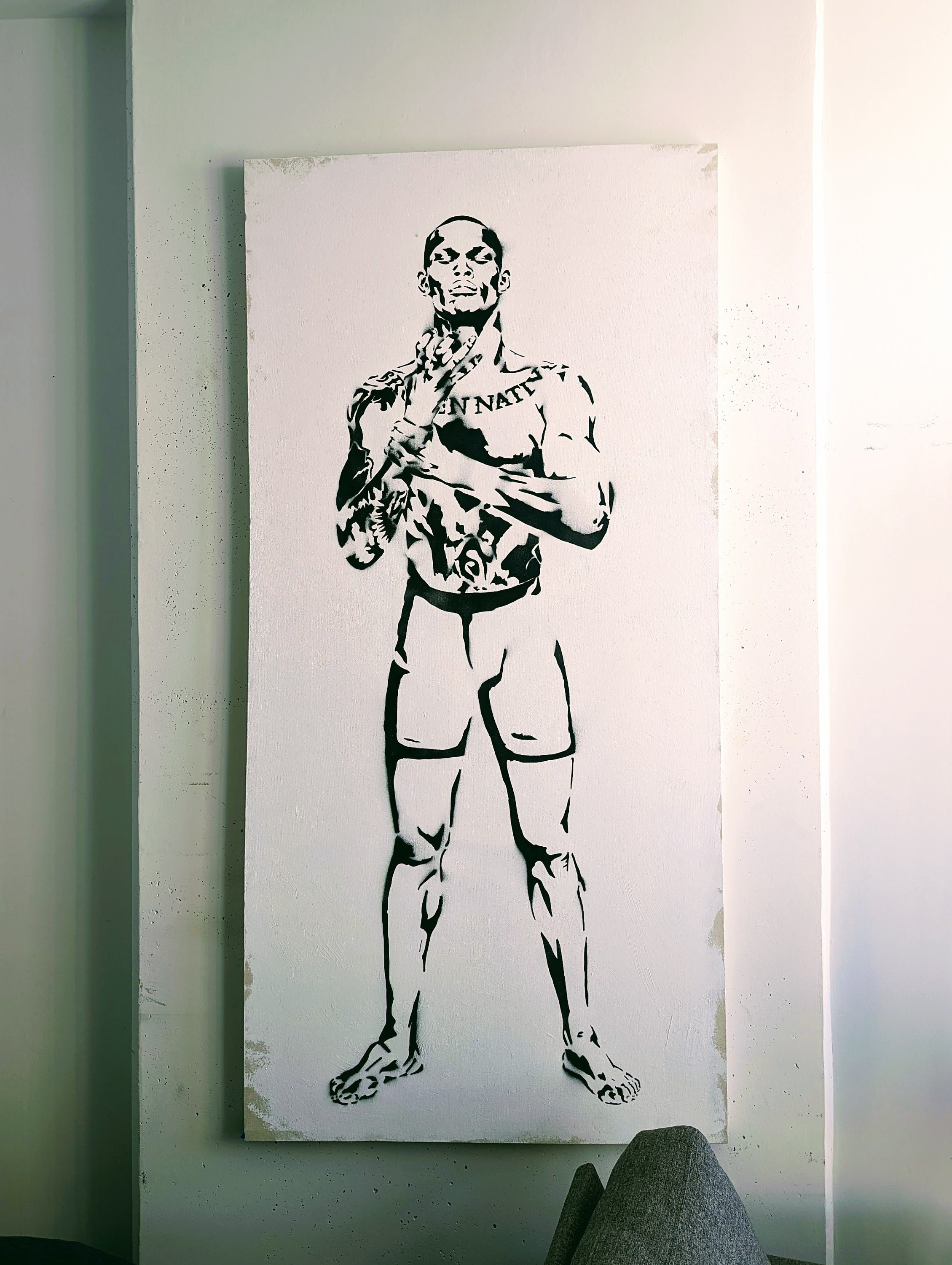Israel Adesanya, Stylebender, UFC Extra Large Street Art Canvas - Etsy