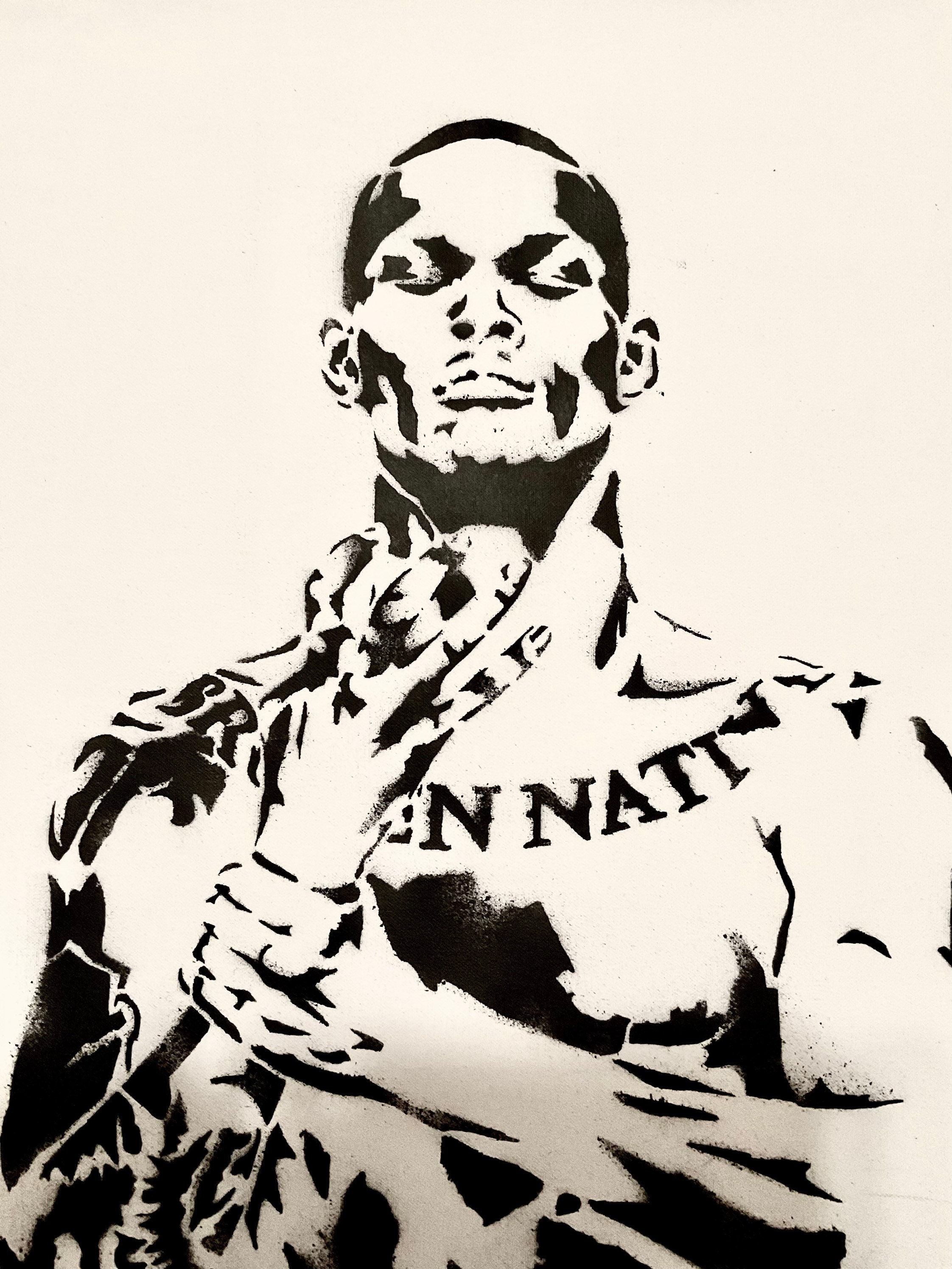 Israel Adesanya, Stylebender, UFC Extra Large Street Art Canvas - Etsy