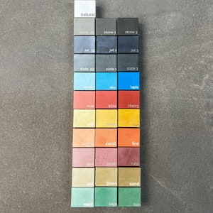 Coloured Concrete Samples INDIVIDUAL - Etsy
