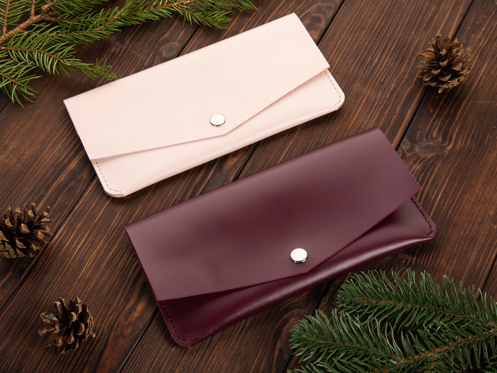 Women Leather Wallet, Personalized Bridesmaid Gift, Leather Purse, Gift ...