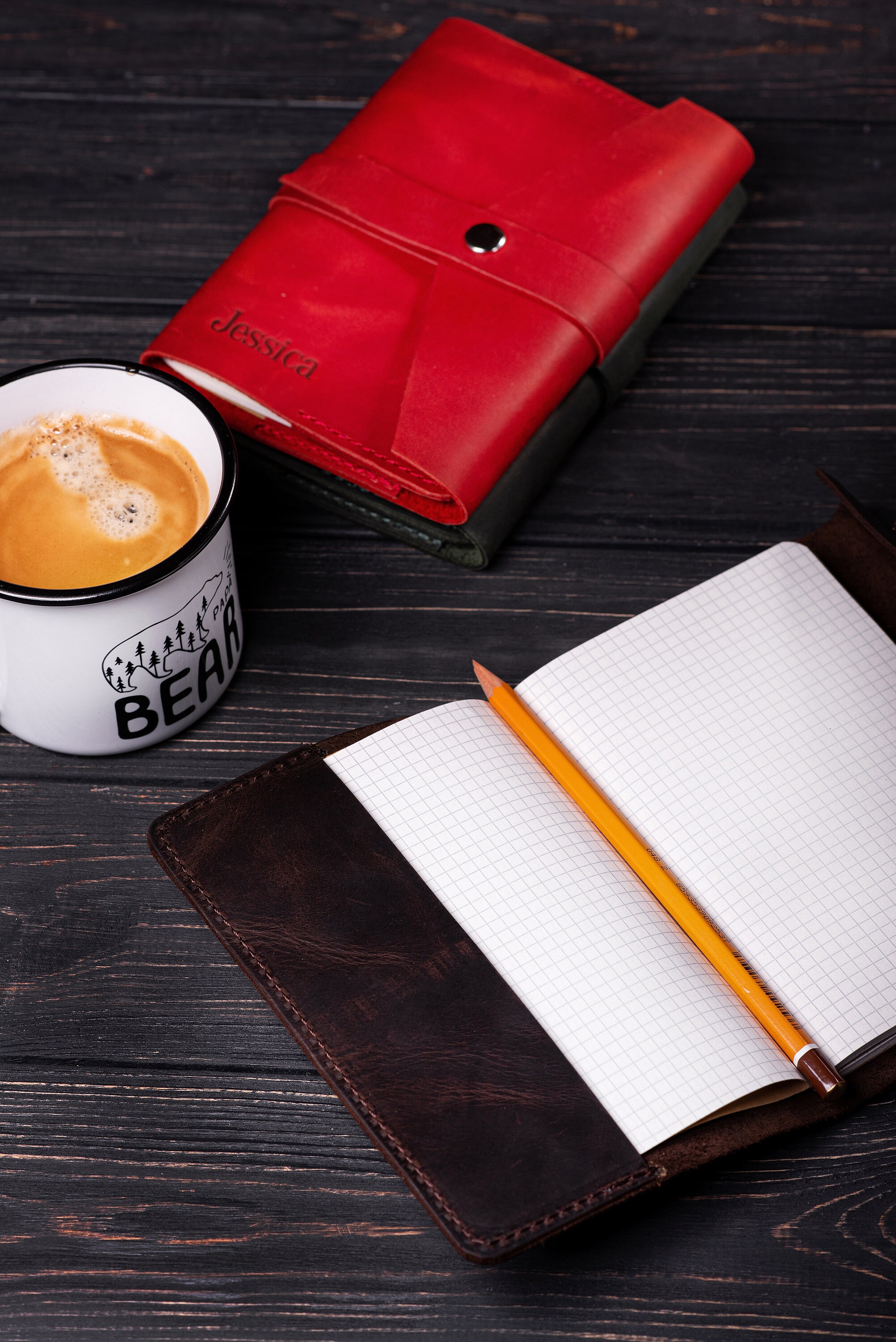 Leather Journal Notebook Personalized Journal Personalized | Etsy