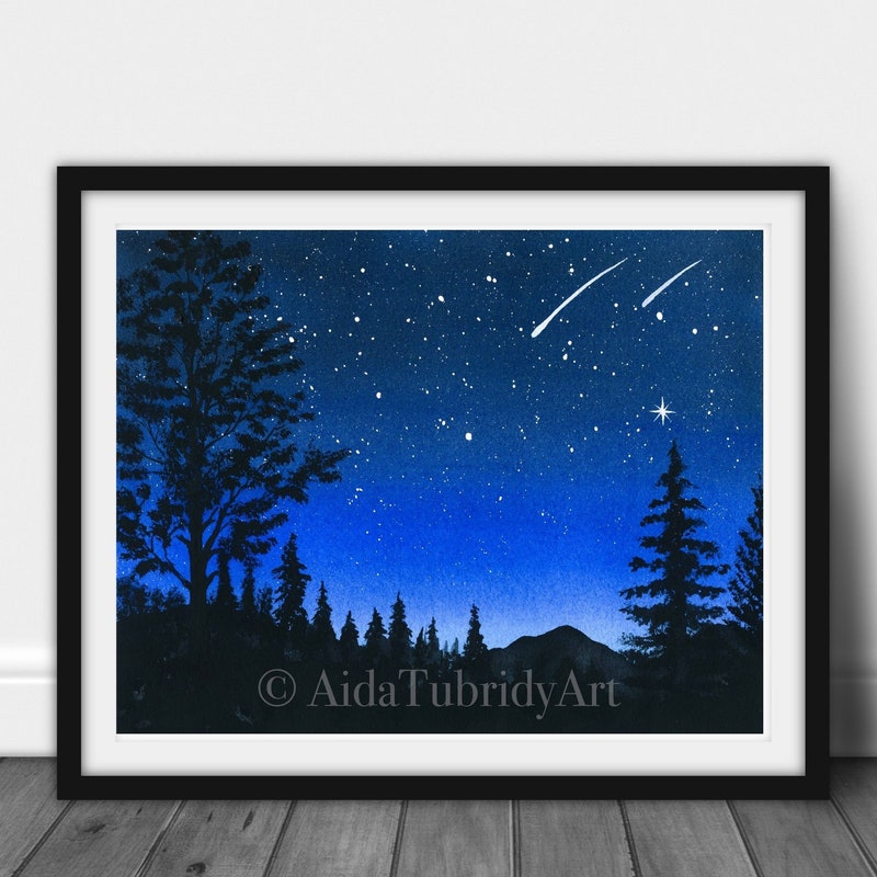 Meteor Wall Decal - Etsy