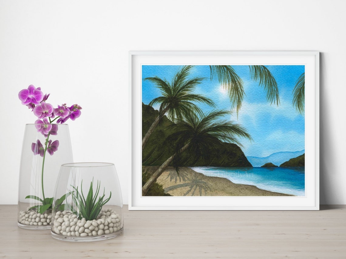 Mindoro Island Painting, Island Painting, Tropical Painting, Watercolor ...