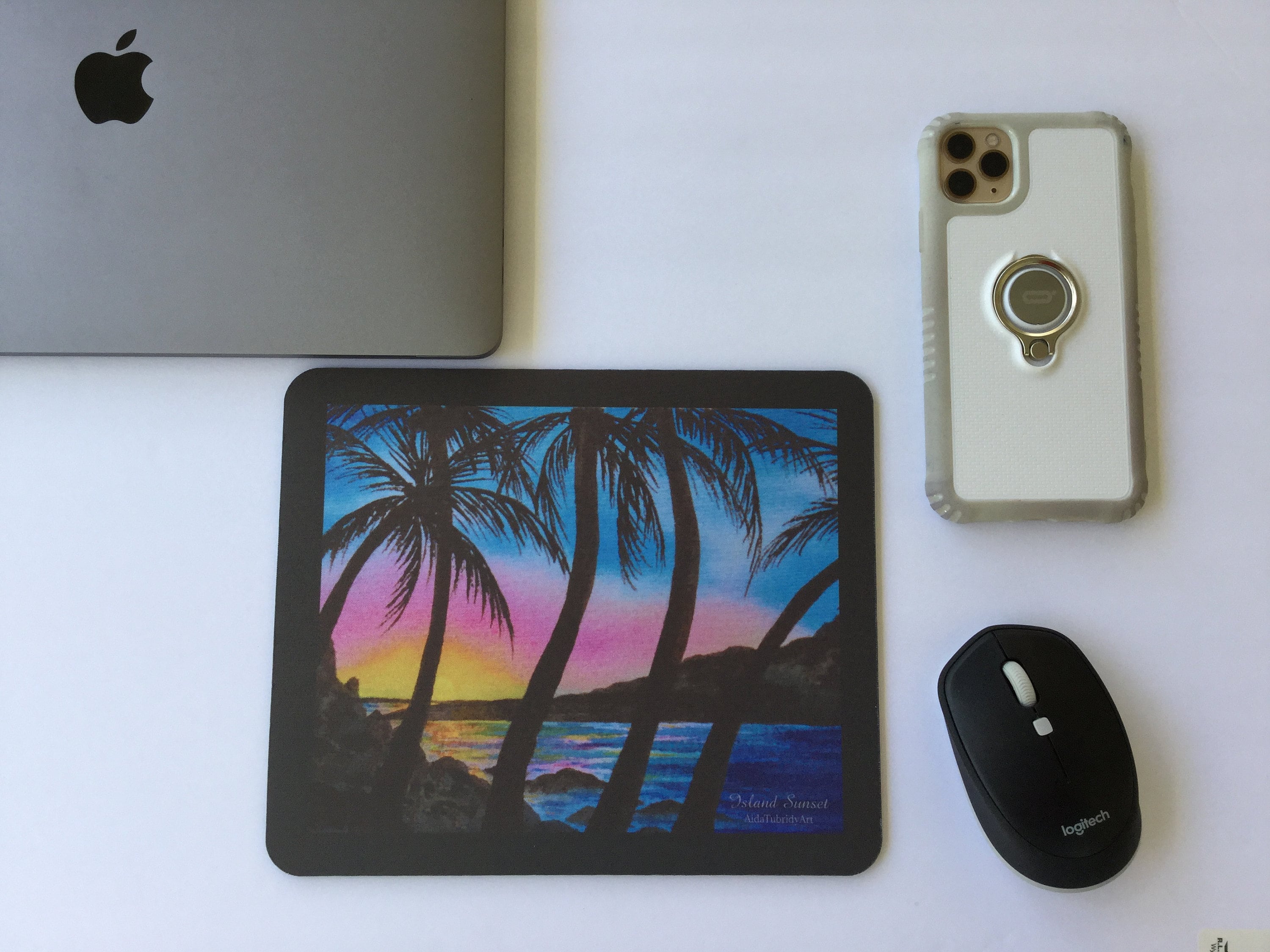 Artistic MOUSE PAD Mouse Pad With Art Watercolor Painting on - Etsy UK
