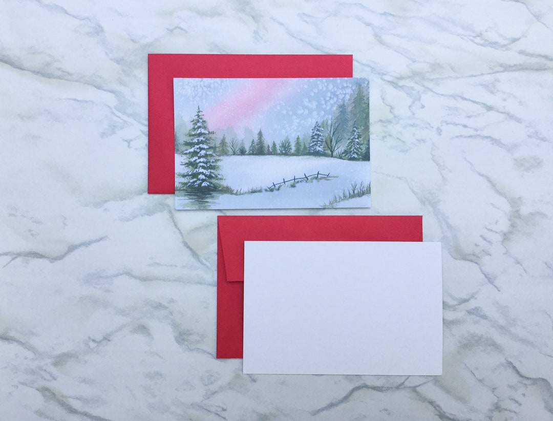 Christmas Note Cards, Set of 3,5,8&10 Available, Blank Christmas Note ...