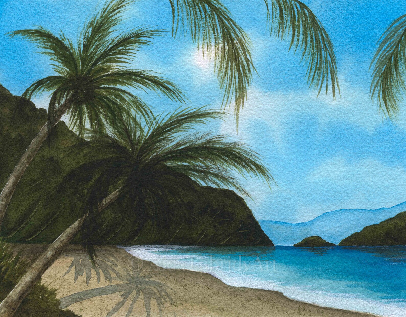 Mindoro Island Painting, Island Painting, Tropical Painting, Watercolor ...