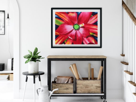 Protea Flower Realistic Flower Print From Original | Etsy