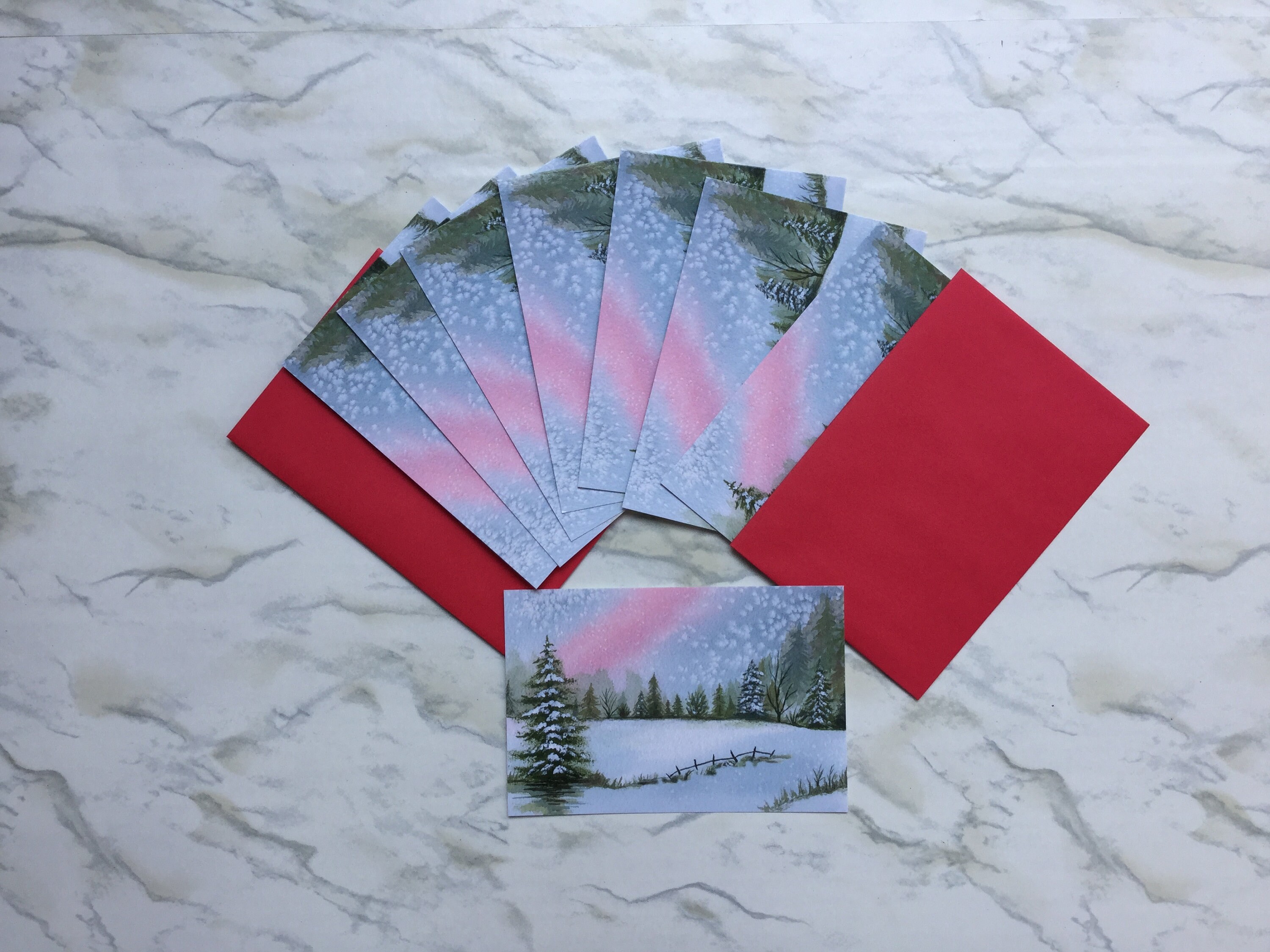 Blank Christmas Note Cards Set of 358 & 10 Available Size - Etsy UK