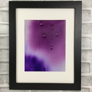 Waterdrops in Watercolor, Print From Original Watercolor Painting by ...