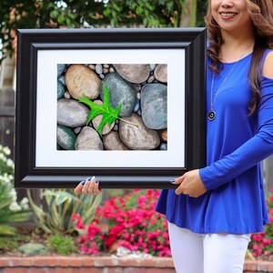 Leaf on Rocks, Watercolor Print, Realistic Rocks Painting, Beach Art ...