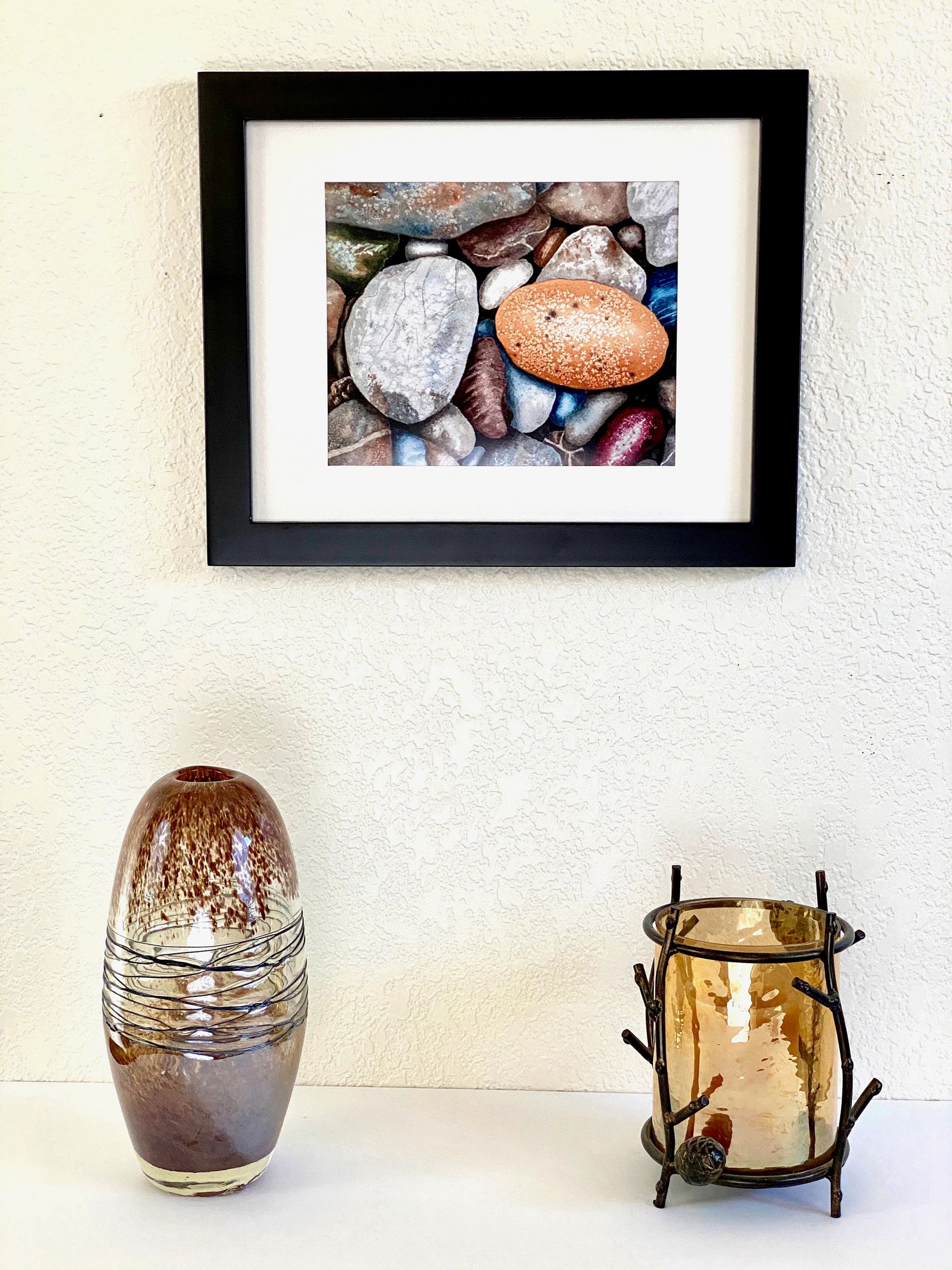 Realistic Rocks Painting Print From Original Watercolor - Etsy
