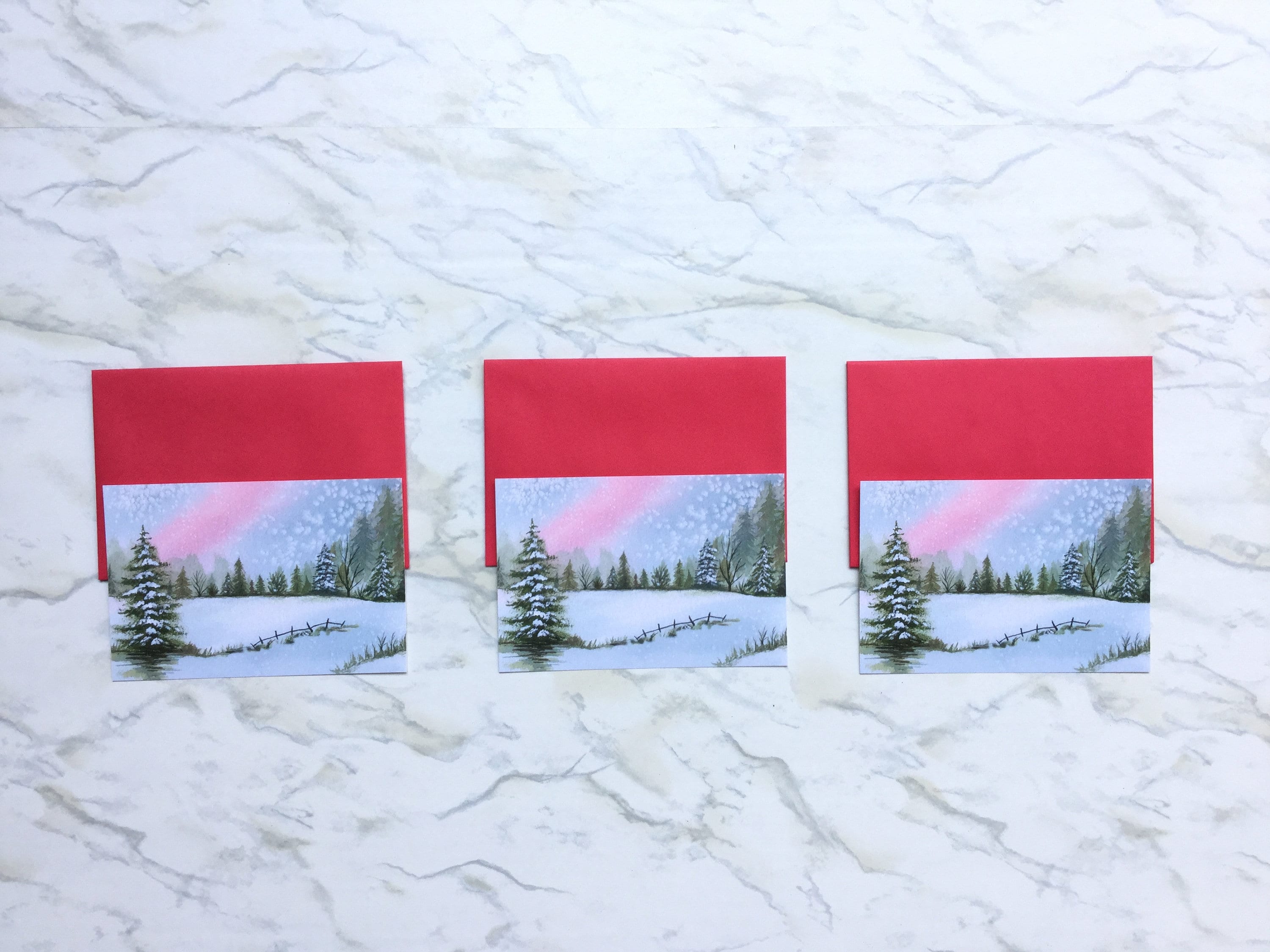 Blank Christmas Note Cards Set of 358 & 10 Available Size - Etsy UK