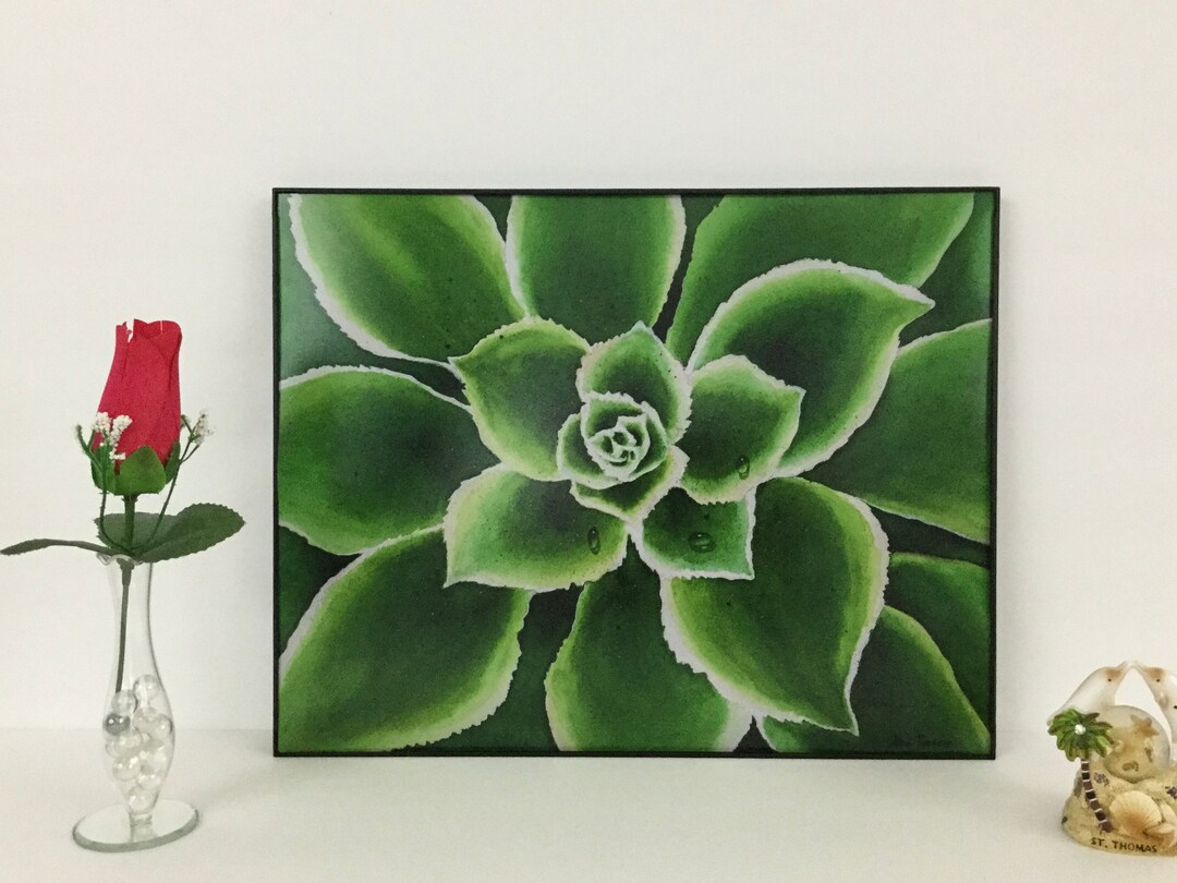 Succulent Painting in Watercolor, Print From Original, Succulent Wall ...