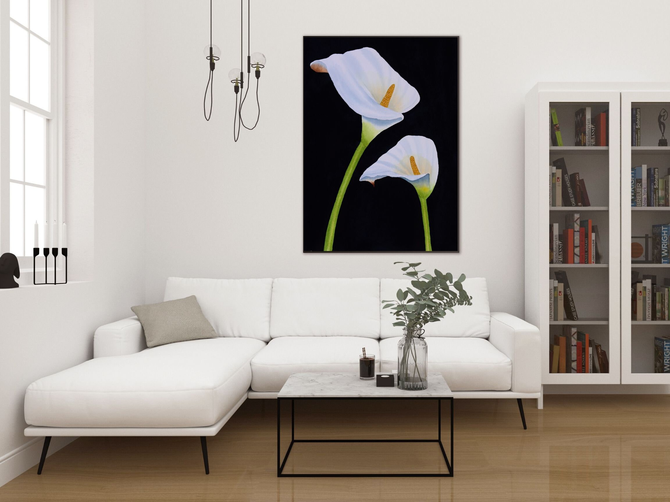 Calla Lily in Watercolor Print From Original Watercolor - Etsy