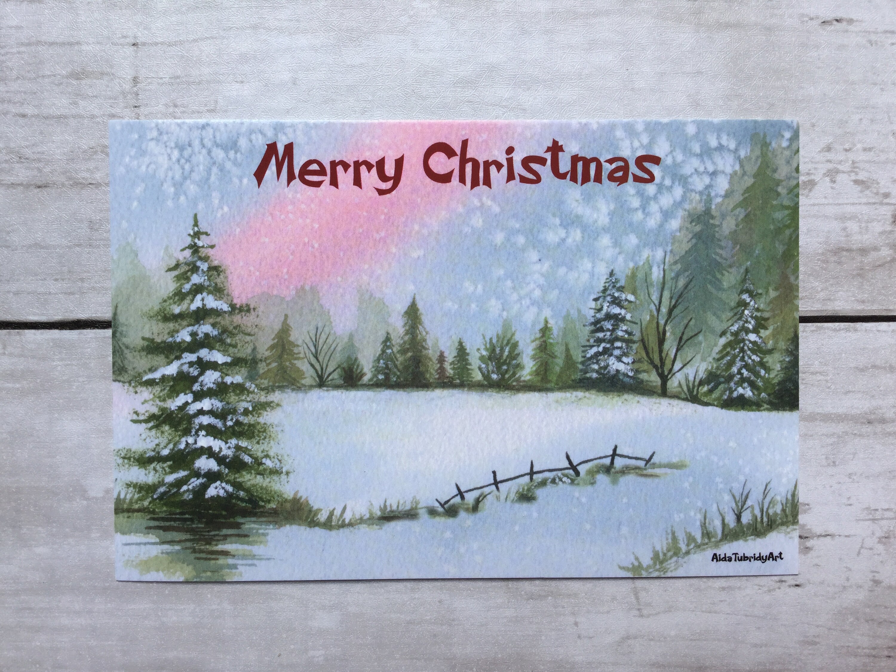 Set of 5 Blank Christmas Note Cards Size 4x6 Inches | Etsy