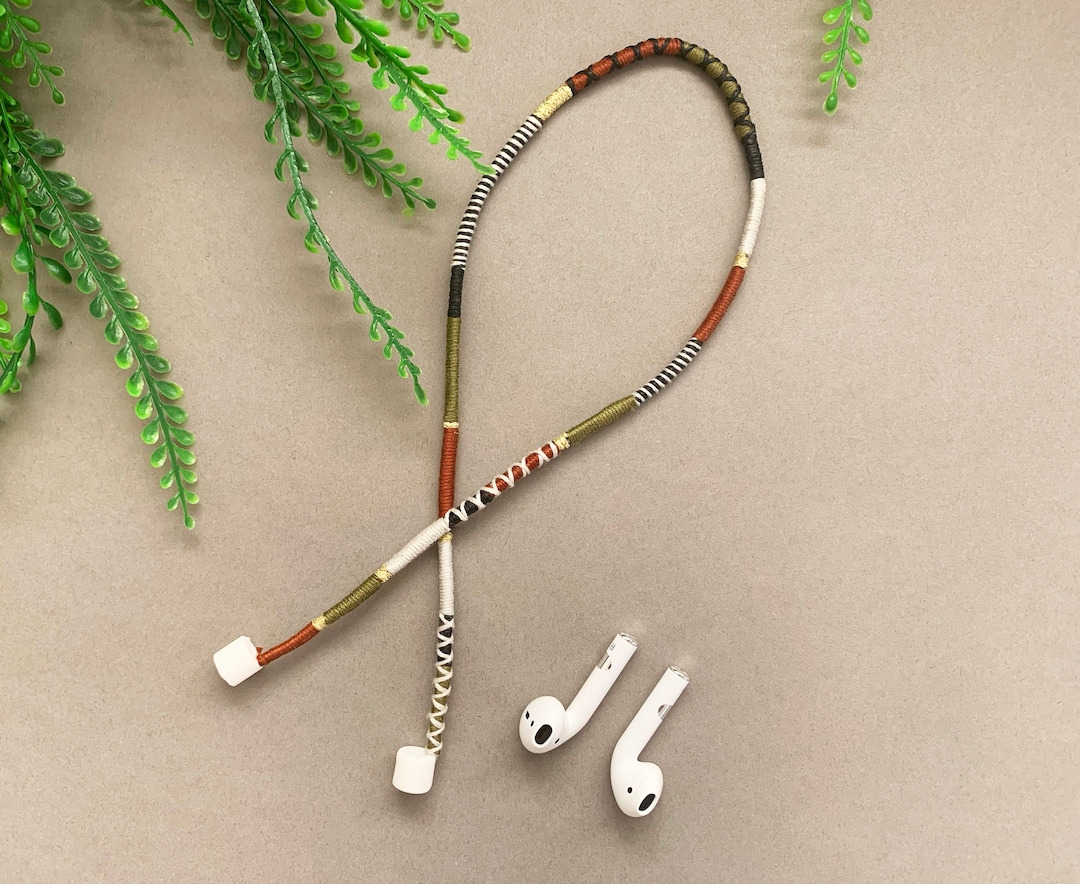 Handmade Anti-loss Strap for Airpods Earbuds 02 / Wrapped Yarn Wireless ...