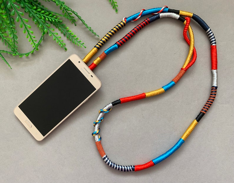 Multicolor Phone Strap With Phone Ring / Phone Lanyard / Phone - Etsy