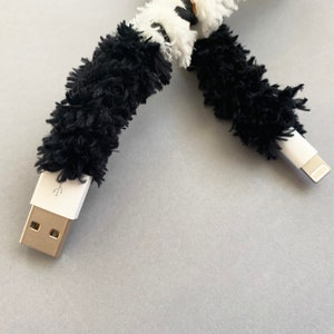 Fuzzy Charger Cable / Faux Fur Wrapped Lightning Cable / Multicolor ...