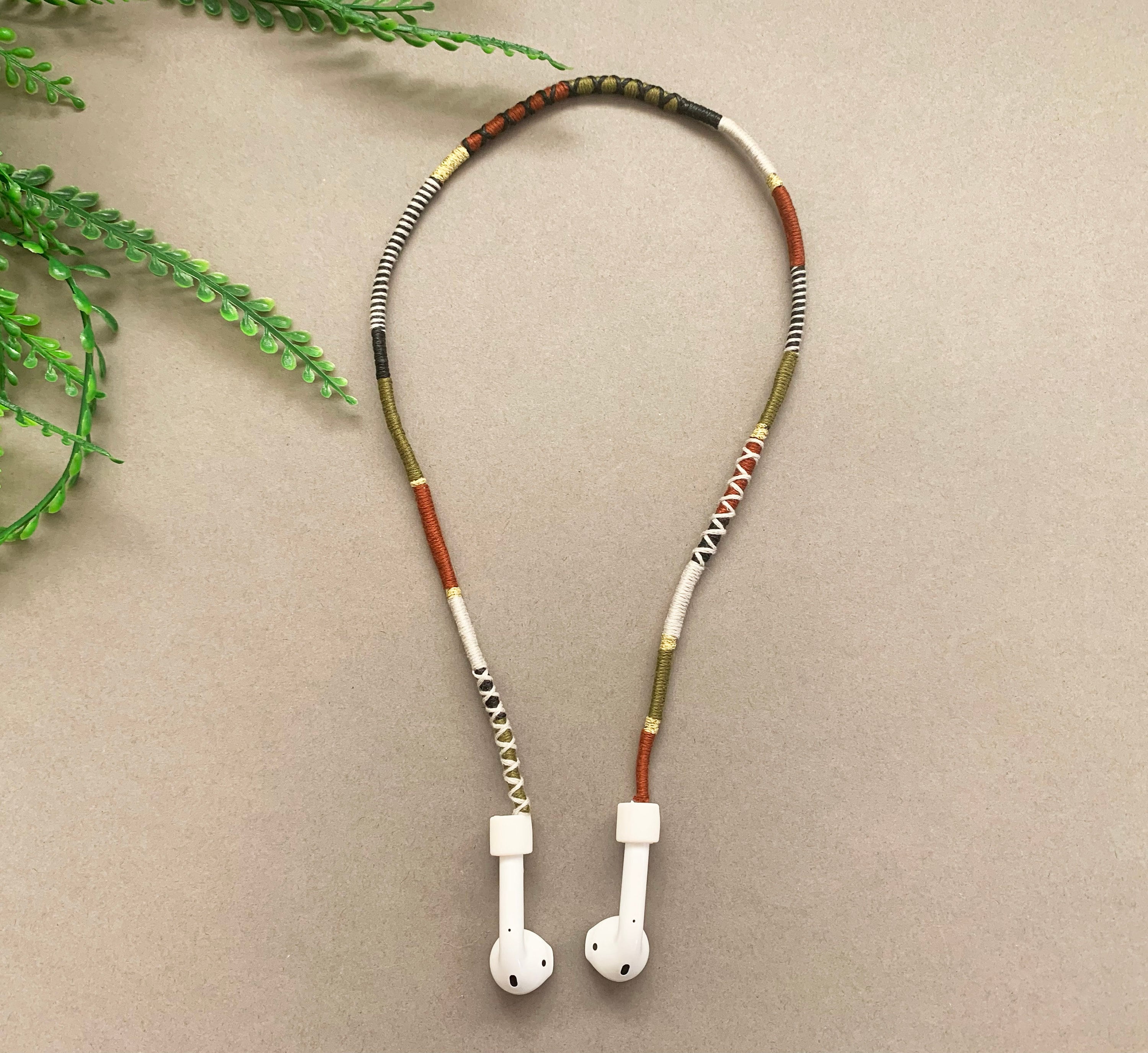 Handmade Anti-loss Strap for Airpods Earbuds 02 / Wrapped Yarn - Etsy