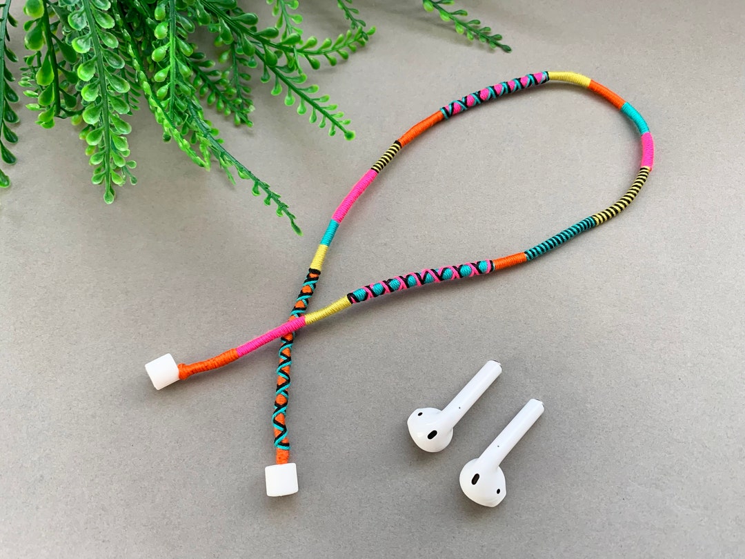 Handmade Anti-loss Strap for Airpods Earbuds / Wrapped Yarn Wireless ...