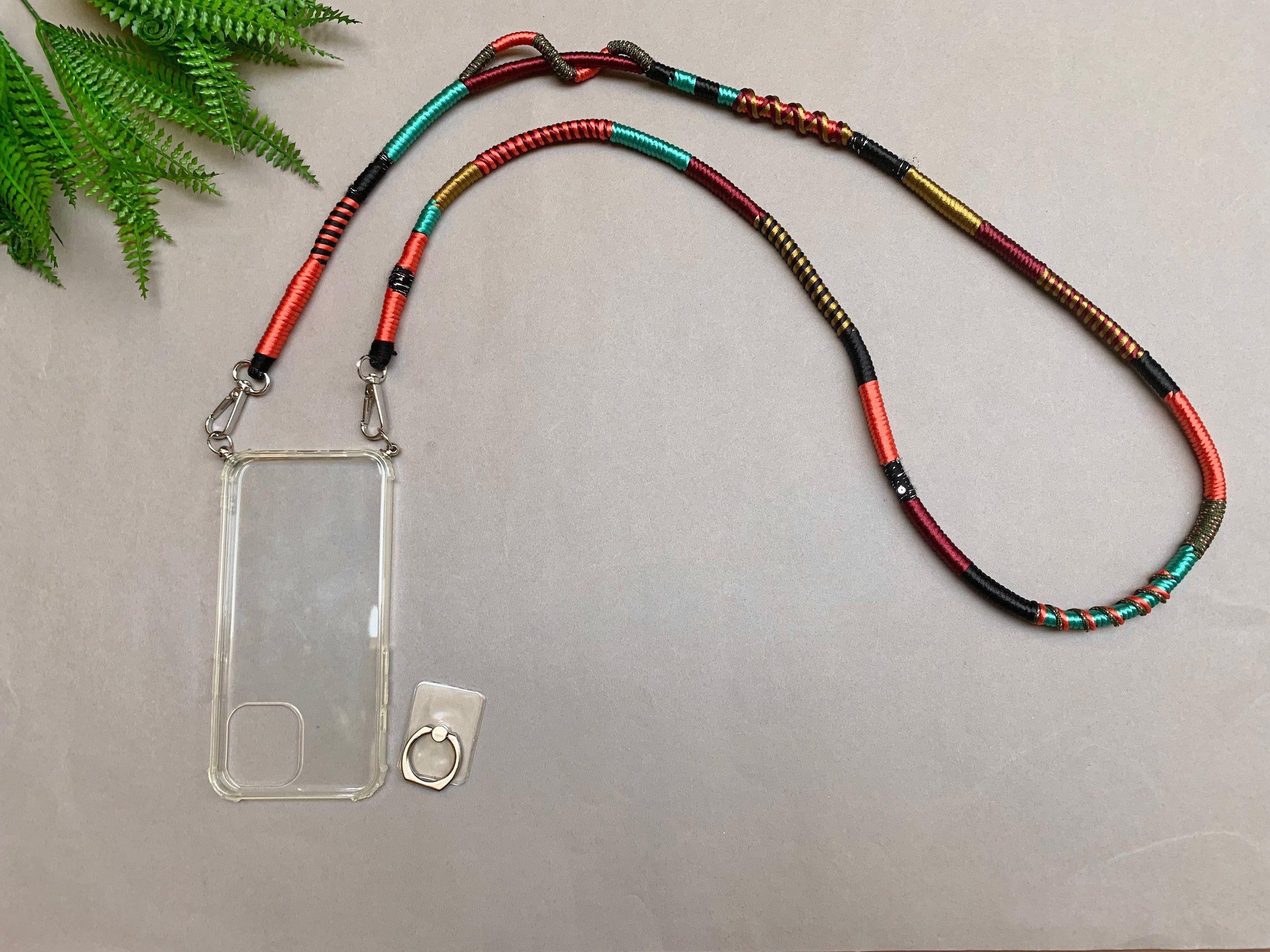Phone Strap With Transparent Case or Phone Ring / Phone - Etsy