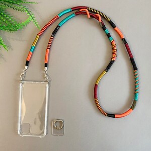 Phone Strap With Transparent Case or Phone Ring / Phone | Etsy