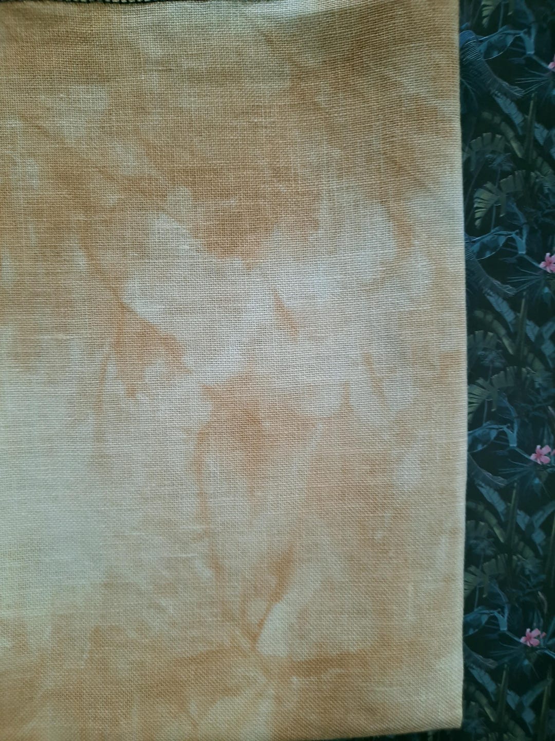 Hand Dyed Linen Fabric for Cross Stitch or for Embroidery, Belfast ...