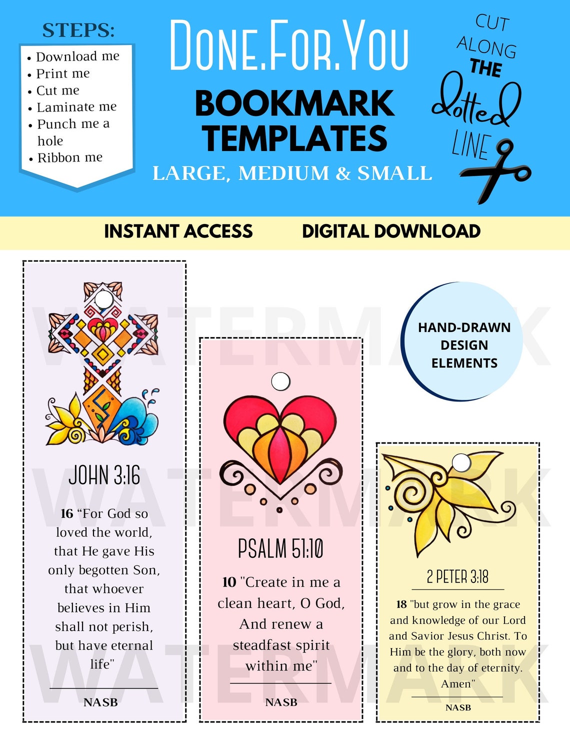 Bible Bookmark Craft, Bible Verse Bookmark, DIY Bookmark , Bookmark ...