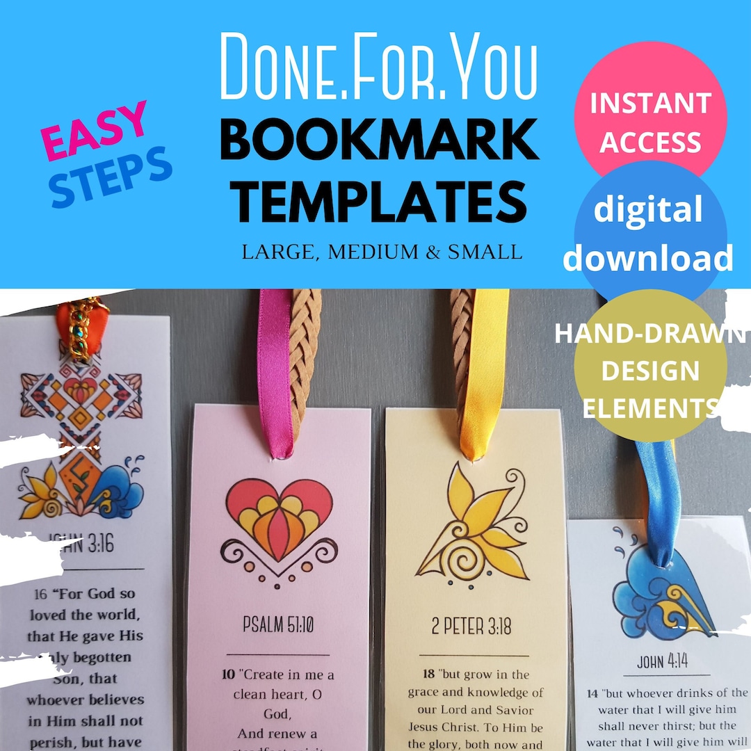 Bible Bookmark Craft, Bible Verse Bookmark, DIY Bookmark , Bookmark ...