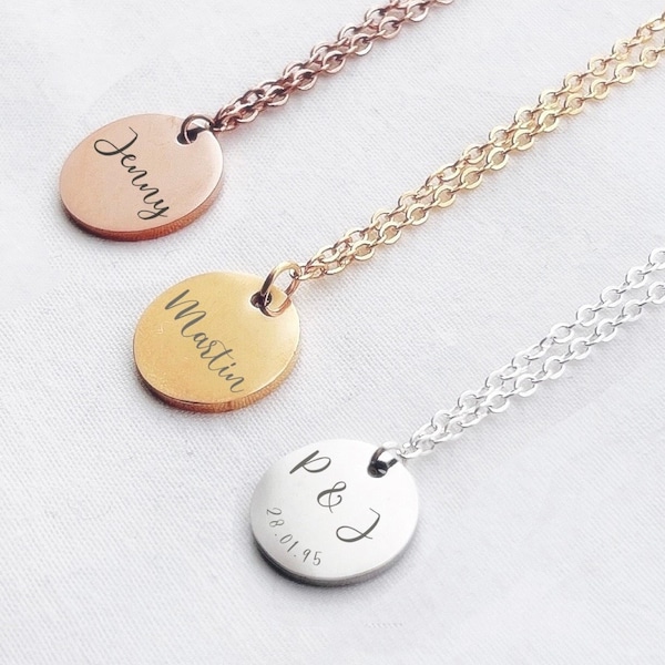 Two Initial Necklace - Etsy